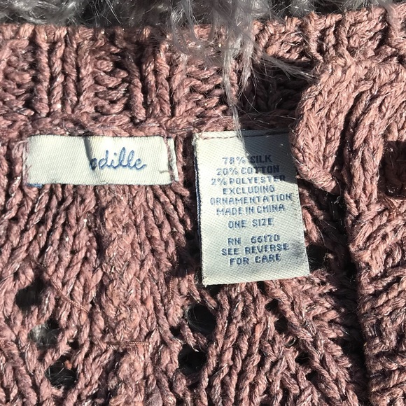 Odille | Tops | Odille Silk Crochet Cardigan Shrug | Poshmark